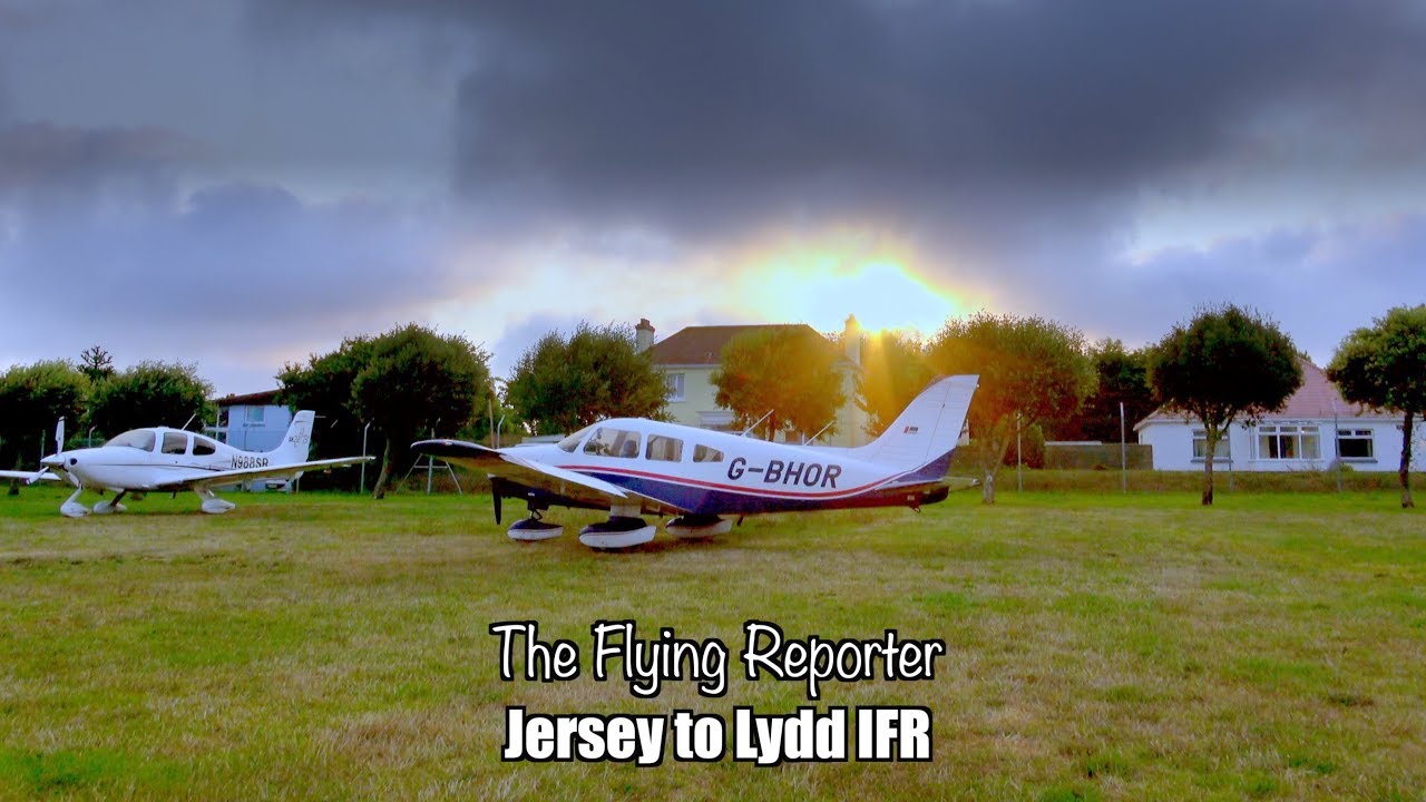 Jersey to Lydd IFR - The Flying Reporter - PA28 - YouTube