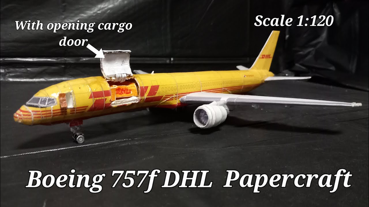 Boeing 757 Paper Craft - YouTube