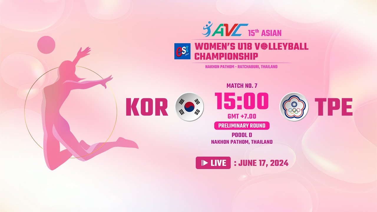KOR-TPE/POOL D/15th Asian Women’s U18 - YouTube