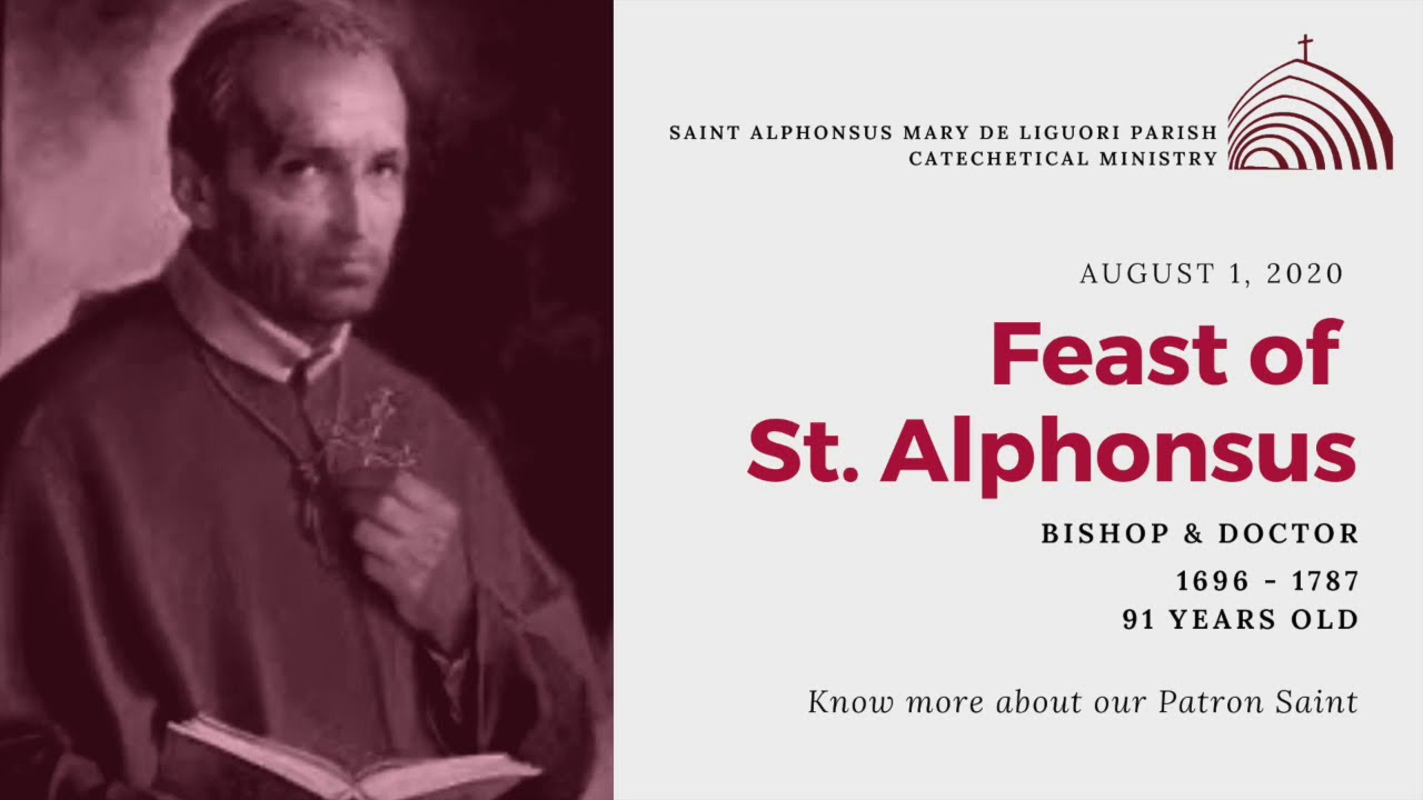 ST. ALPHONSUS FEAST DAY - YouTube