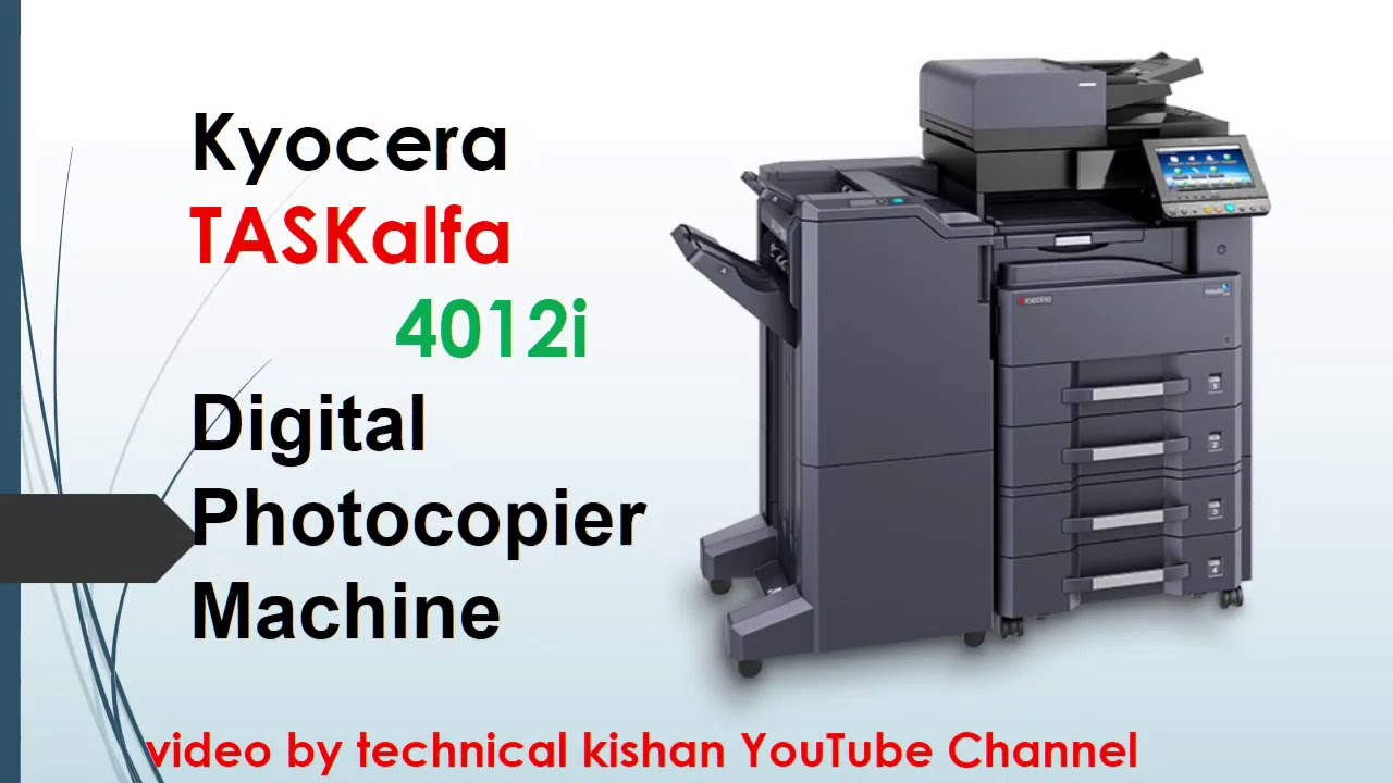 photocopier machine 4012i kyocera ( Xerox Machine ) Kyocera 4012i - YouTube