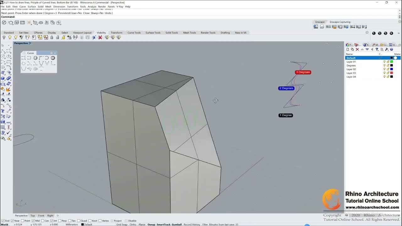 RhinoArchSchool - Rhino Architecture Design Tutorials from Beginner to Advanced - 4 - YouTube