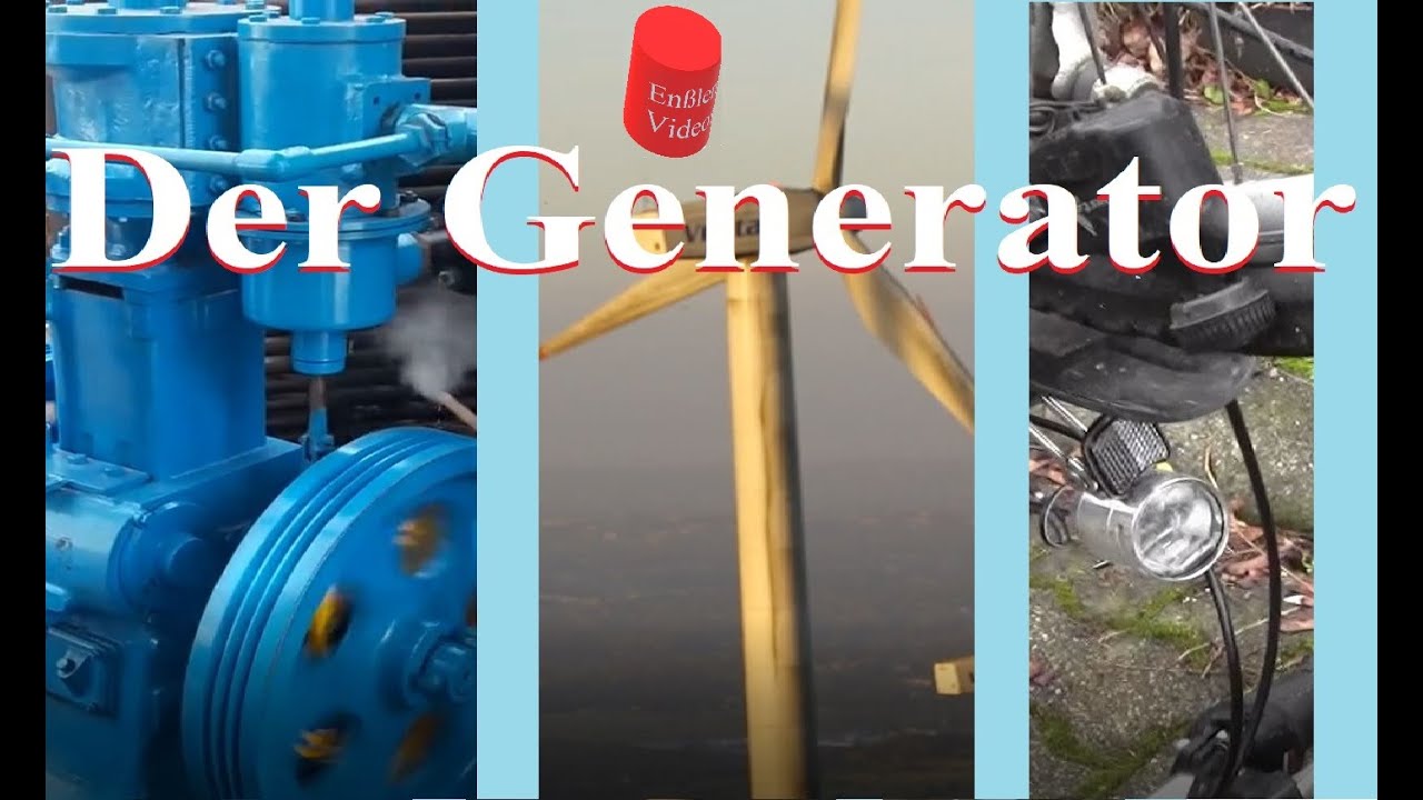 Der Generator: Umwandlung von mechanischer in elektrische Energie - YouTube