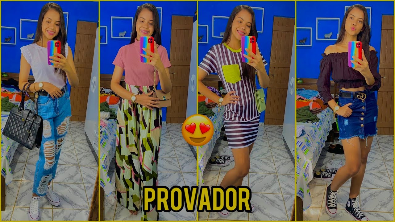 PROVANDO OS LOOKS NOVOS! 😍 (PARTE: 2) | Mãe Aos 13 - YouTube