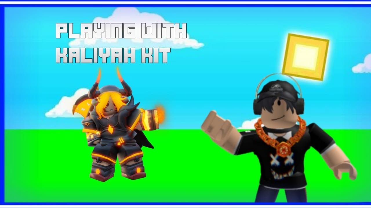 Playing with roblox bedwars with kaliyah kit - YouTube