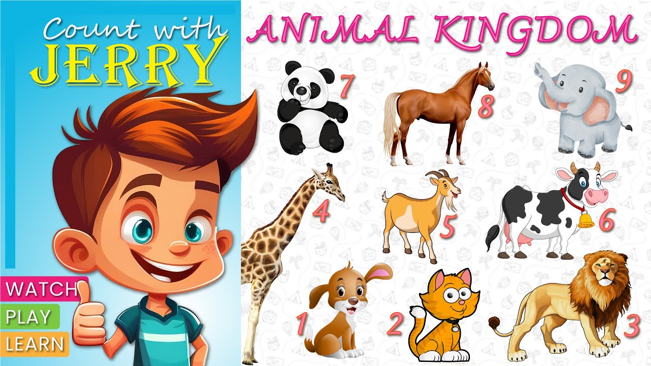 Counting Fun with Jerry in the Animal Kingdom Adventure! | @littleytv ...