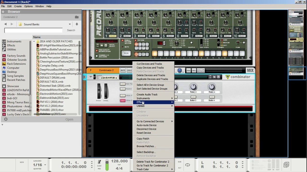 How To Make Wooden Like Percussion Sounds With Malstrom In Reason - YouTube