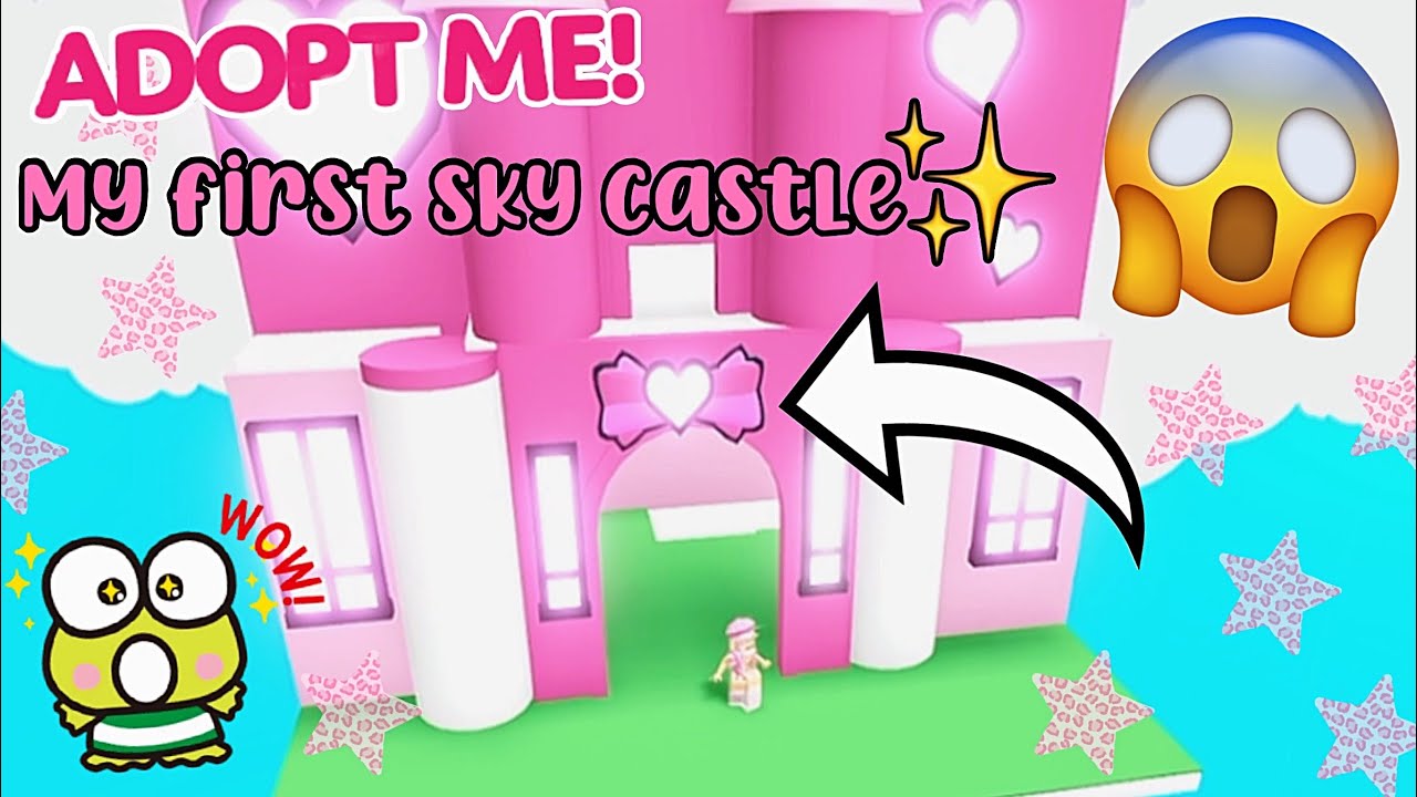 Building my FIRST SKY CASTLE in Adopt me!💕 - YouTube
