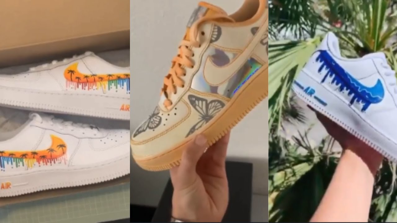 2020 Custom Nike AIR FORCE 1 Compilation PART 3 - YouTube