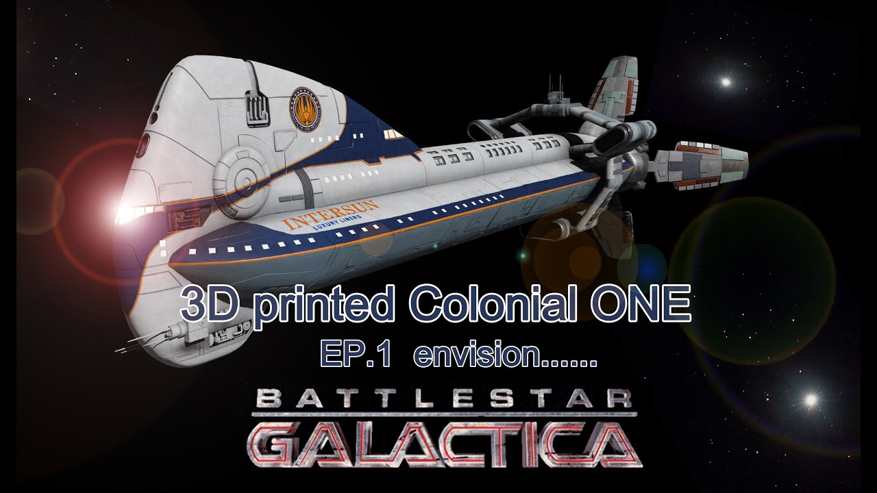 3D Printed Battlestar GALACTICA ..... Colonial ONE RC submarine ep1 ...