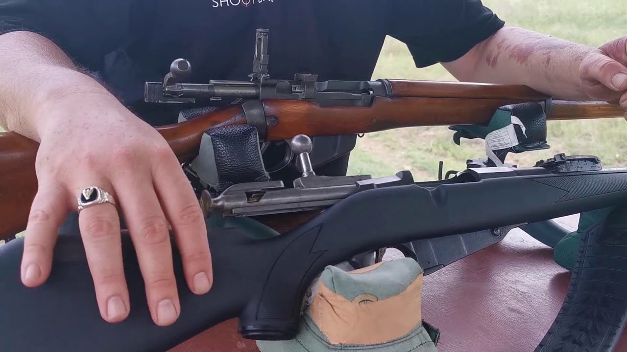 WW2 SERVICE RIFLES LEE ENFIELD VS MOSIN NAGANT! - YouTube