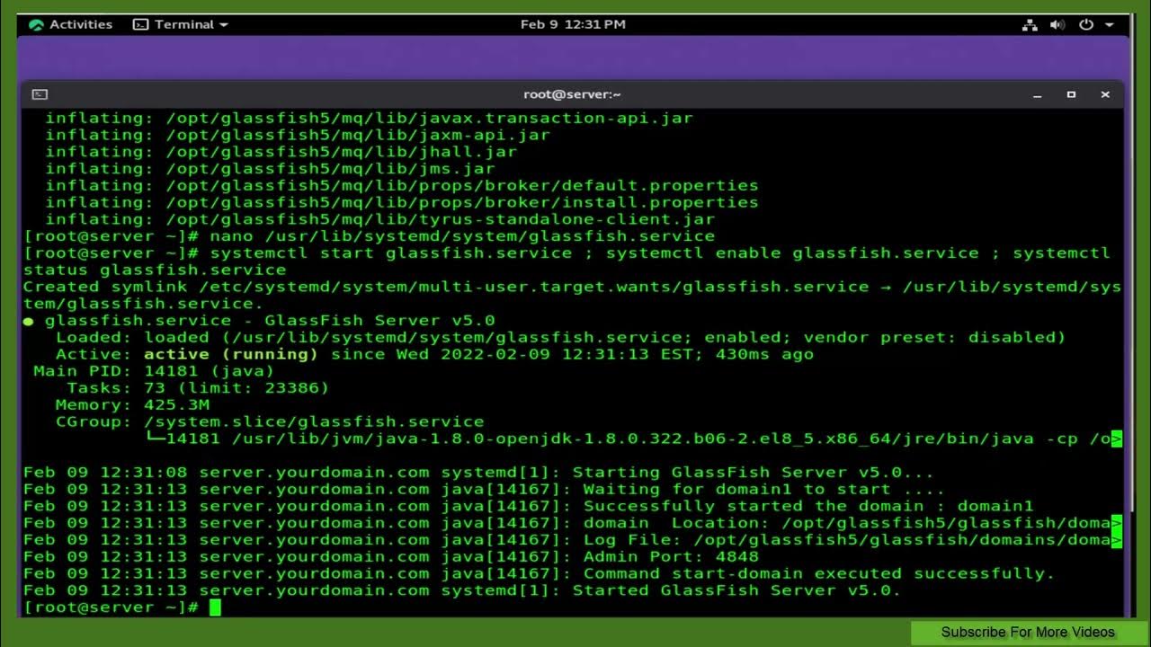 How To install GlassFish Application Server with Apache on Rocky Linux ...
