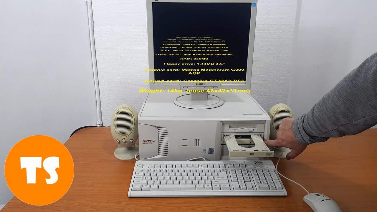 ⭐Retro PC: Pentium 400MHz COMPAQ Deskpro EP6400. Loading Windows 98⭐ ...