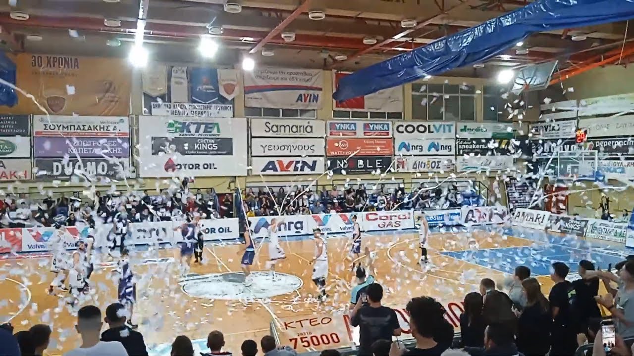 atmosphere of basketball in Europe, Cretan Kings #basketball #nba #eok ...