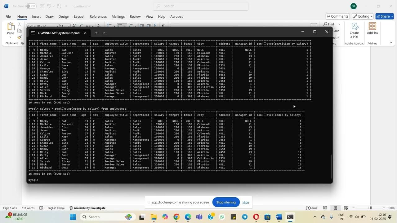 Sql problem - YouTube