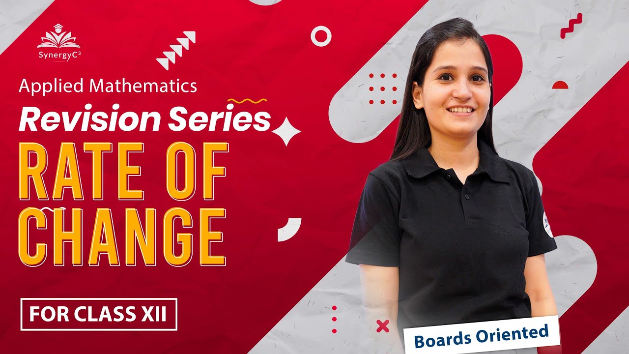 Revision of Rate of change || Applied Maths || Revision Series || Class ...