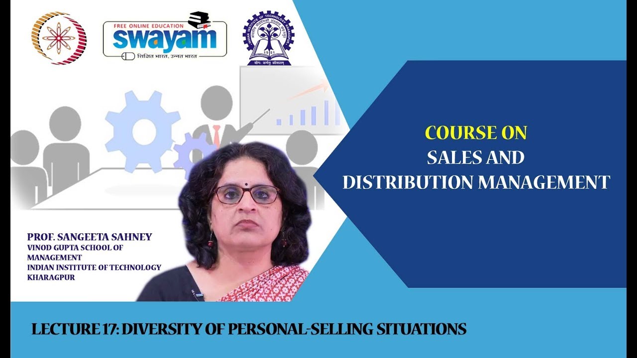 Lecture 17 : Diversity of Personal-Selling Situations - YouTube