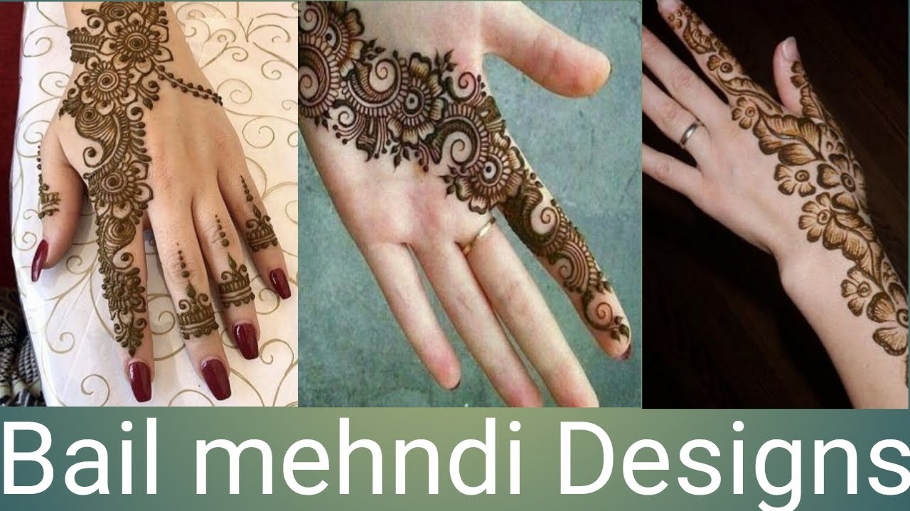 Most popular bail mehndi designs of hands.henna bail designs and ...