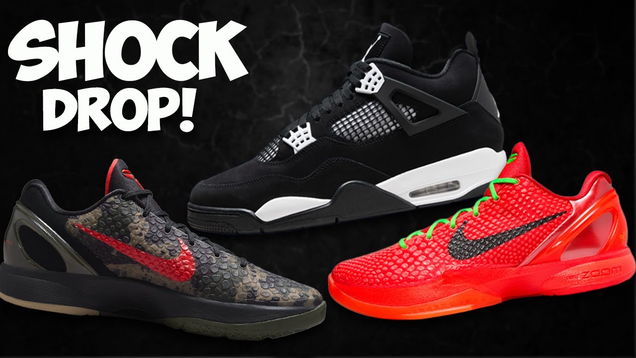 SHOCK DROP Kobe Reserve & Jordan 4 White Thunders HUGE DAY! Manual ...