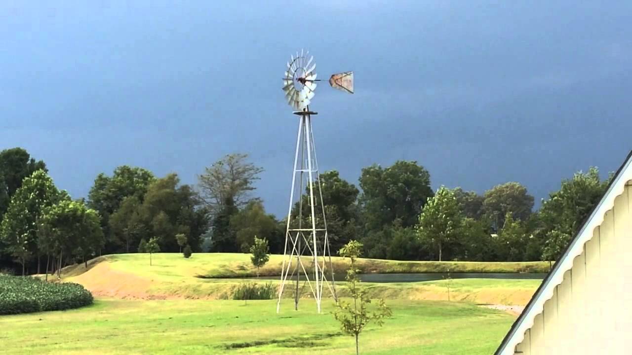 1925 Aermotor 602 Getting Ready For A Summer Thunderstorm - YouTube
