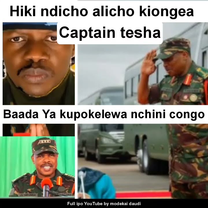 CAPTAIN TESHA KUPOKELEWA INCHI CONGO. - YouTube