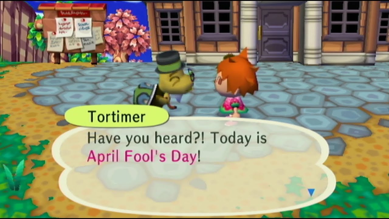 Tortimer Tricks Player on April Fool's Day! Animal Crossing GameCube ...