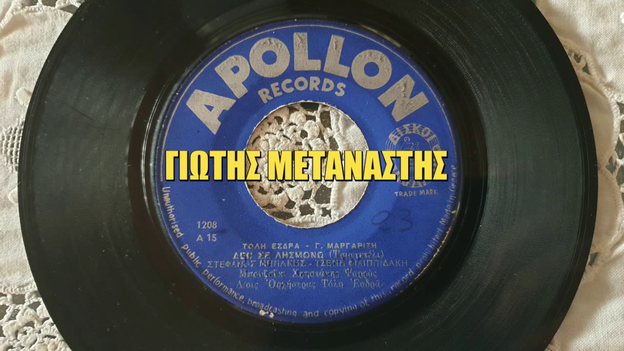 ΔΕΝ ΣΕ ΛΗΣΜΟΝΩ-ΣΤΕΦΑΝΟΣ ΜΙΝΑΚΗΣ-ΤΖΕΝΗ ΦΙΛΙΠΠΙΔΑΚΗ - YouTube
