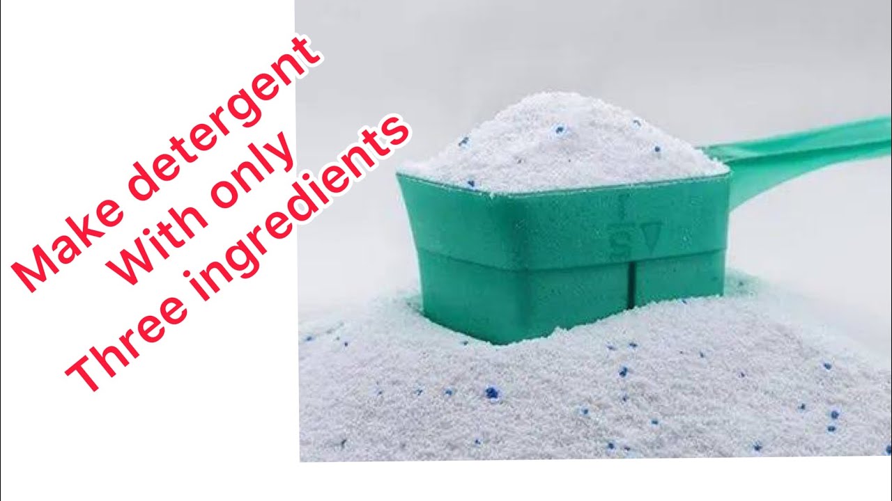How to make powder detergent with only three ingredients - YouTube