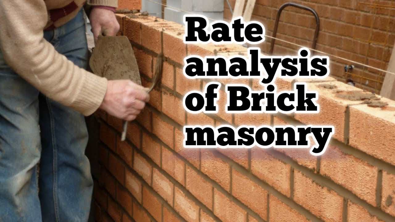 Rate analysis of Brick masonry.|| How to calculate rate of brick ...