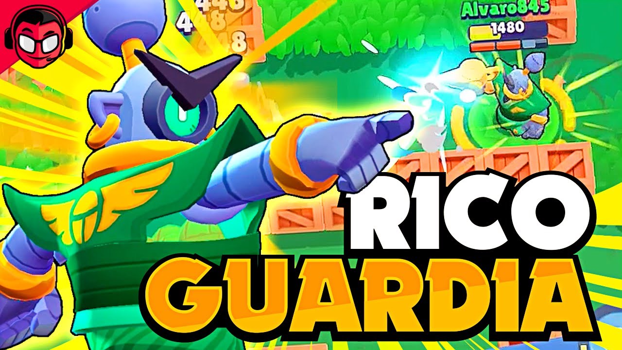 PROBAMOS LA NUEVA SKIN DE RICO GUARDIA | Brawl Stars - YouTube