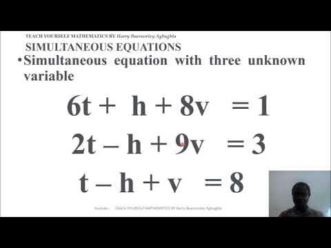 SIMULTANEOUS EQUATIONS GRAPHICAL METHOD PART ONE - YouTube