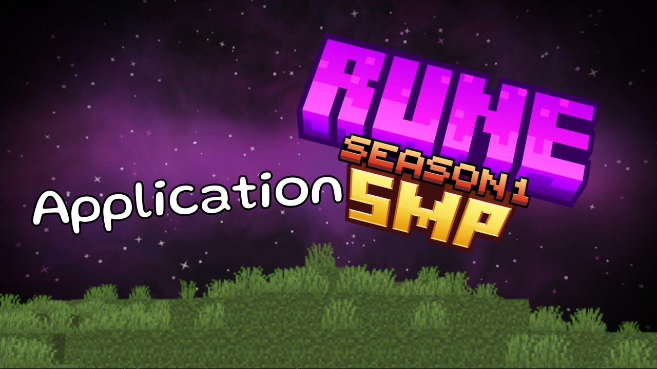 My Application for the Rune SMP - YouTube