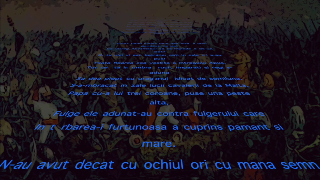 Poezie Mihai Eminescu Scrisoarea III - YouTube