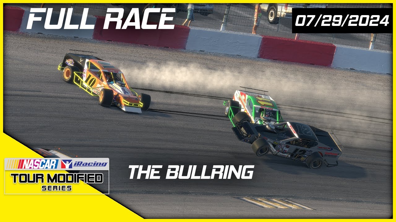 NASCAR Tour Modified Series at The Bullring in iRacing - YouTube