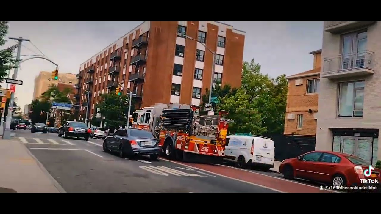 FDNY engine 235 heading back to their respective Firehouse - YouTube