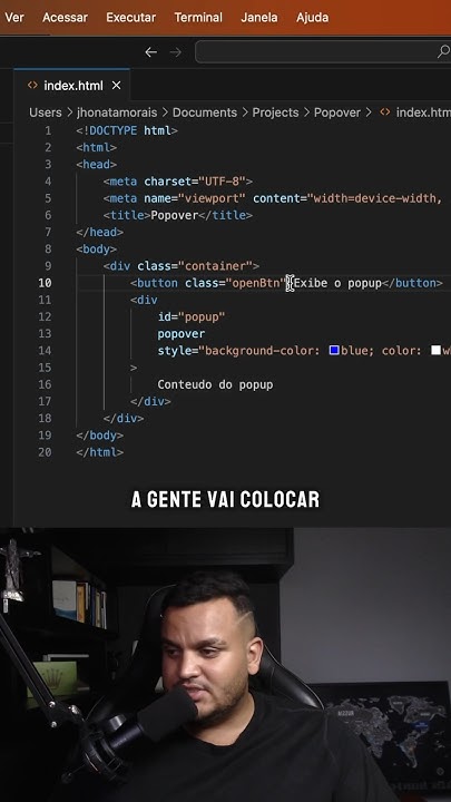 COMO FAZER UM POPUP SÓ COM HTML, SEM CSS E JS #css #desenvolvimentoweb #html #webdesign # ...
