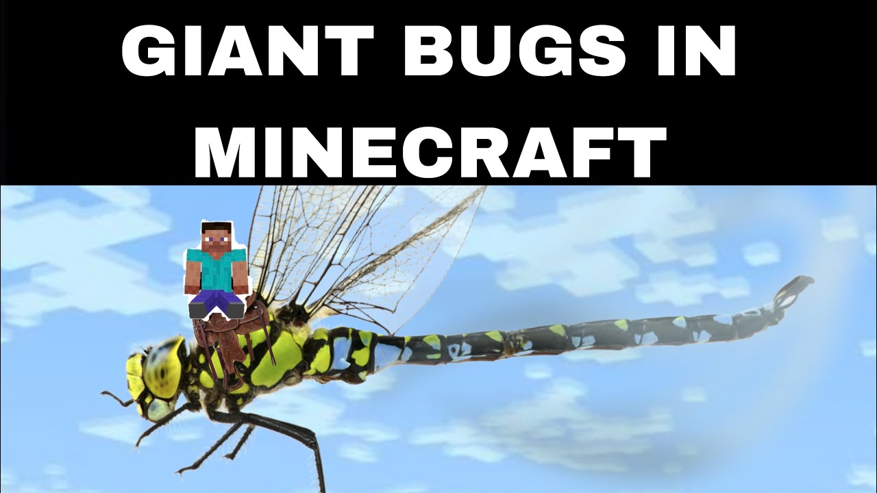 Minecraft but theres... GIANT BUGS?! (1) - YouTube