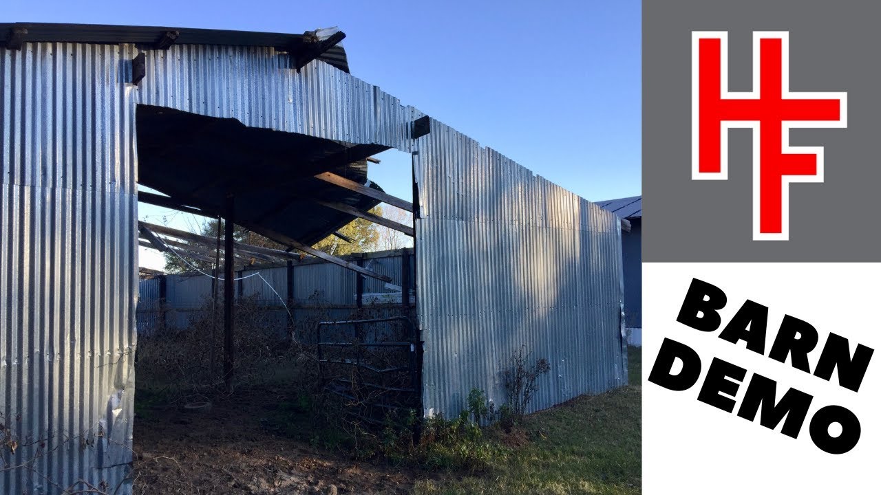 Barn Demolition - YouTube