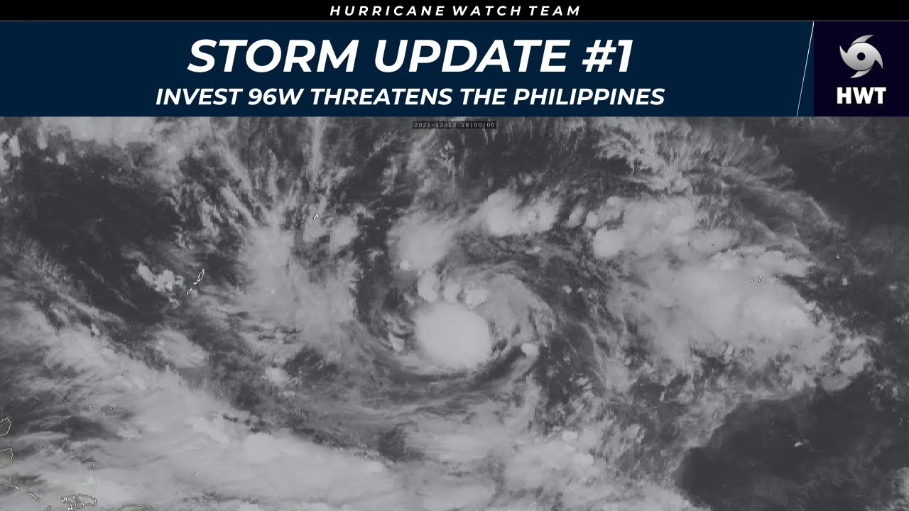 Invest 96W Poses A Threat To The Phillipines - Update 1 - YouTube