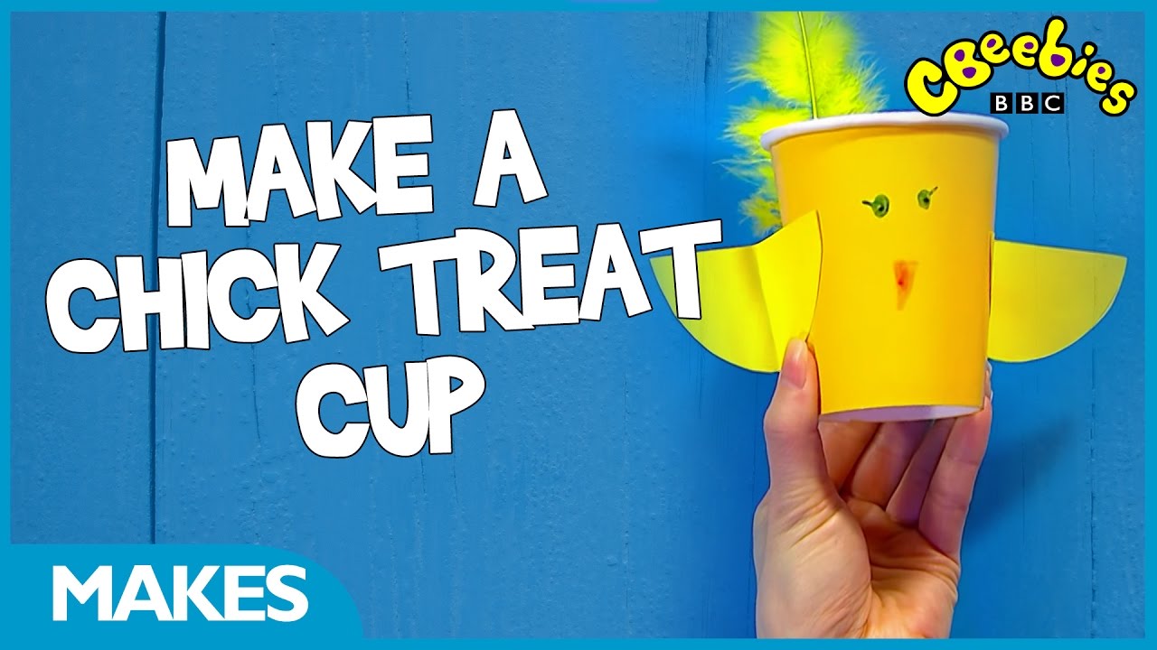 CBeebies Makes | Easter Chick Treat Cup - YouTube