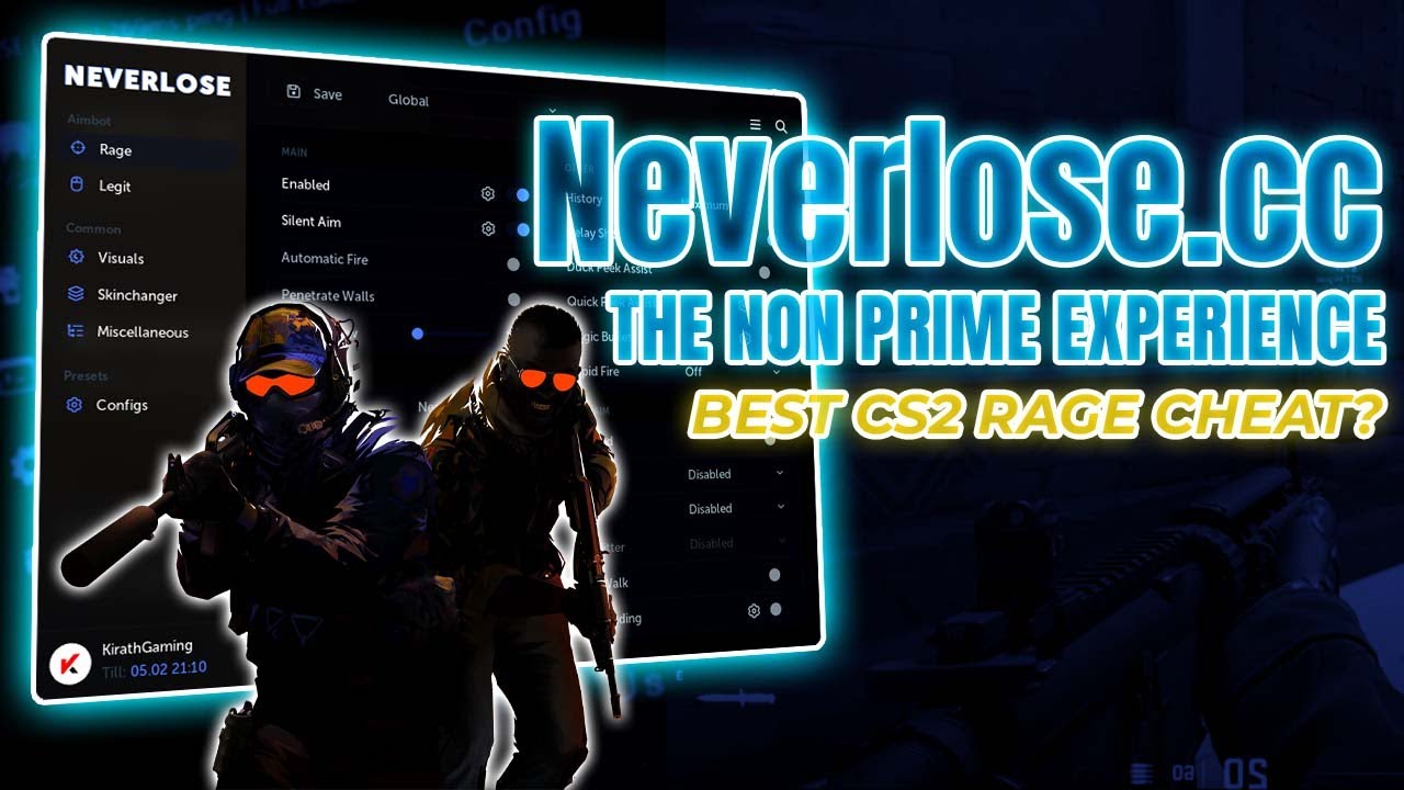 The Neverlose.cc Non Prime Experience | Best Cs2 Rage Cheat? - YouTube