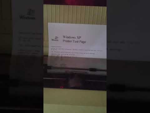NEC Pinwriter P7 windows XP test page - YouTube