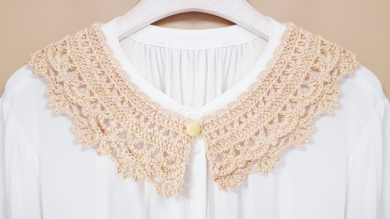 #265 Crochet collar [Eng] - YouTube