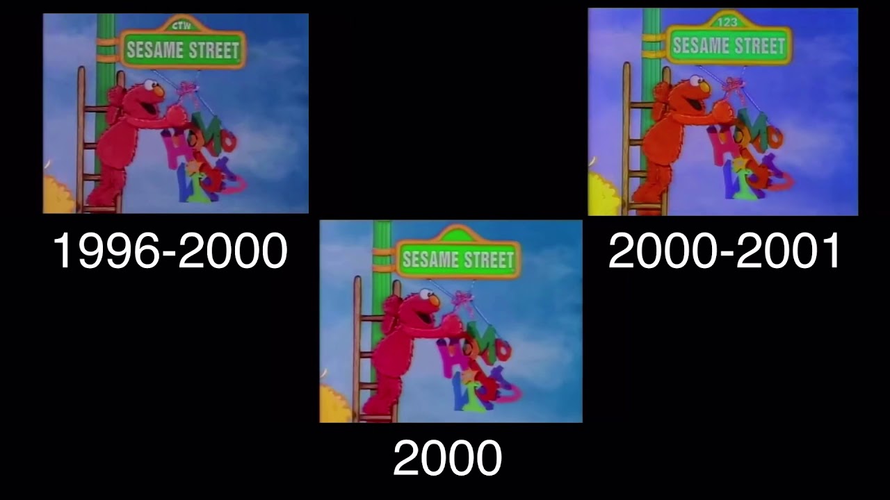 Sesame Street Home Video Logo Comparison (1996-2001) - YouTube