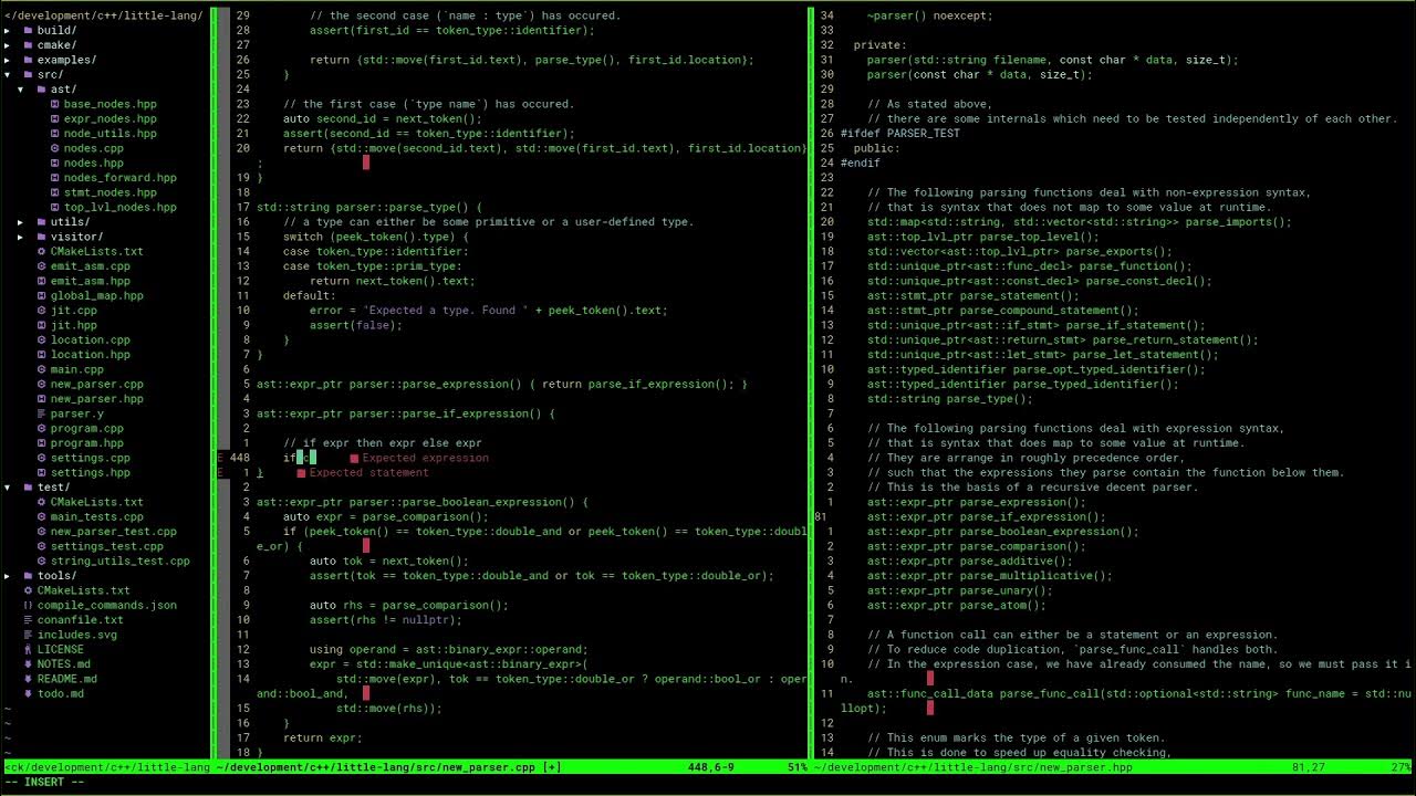 Implementing a Parsing Feature in little-lang - YouTube