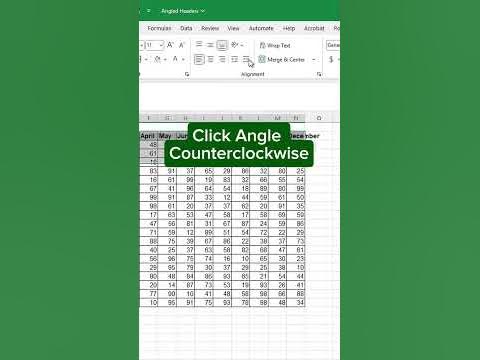 Angled Headers in Excel‼️ #excel - YouTube