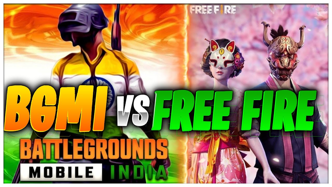 BGMI VS FREE FIRE || TR GAMING || BGMI VS FREE FIRE WHICH IS BETTER ...