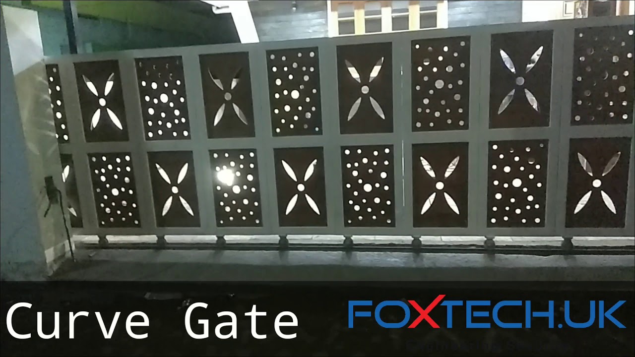 Curve gate automation Foxtech.uk - YouTube