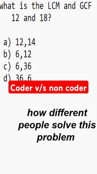 to which category you belong🤔😅|| how to find LCM and gcd#python #coding ...