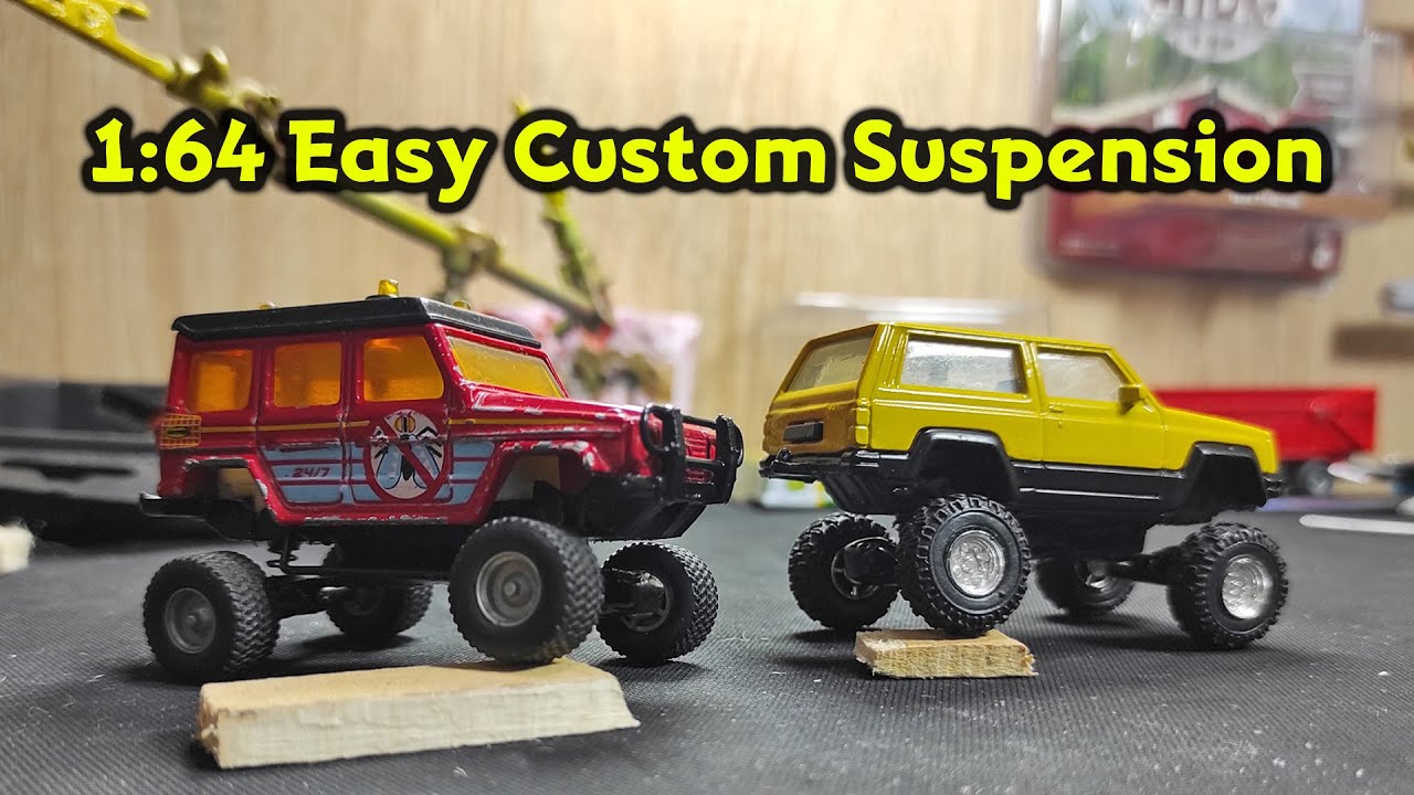 How to make easy articulated suspension (for diecast models) - YouTube